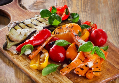 Légumes grillés avec feta